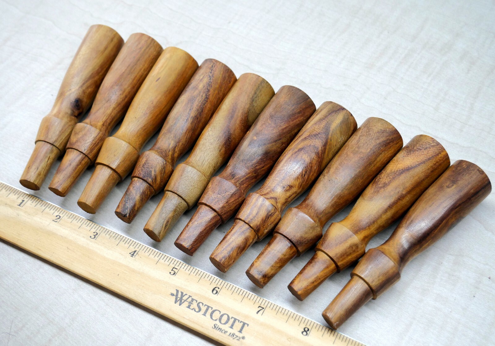 LOT OF 10 NEW ROSEWOOD SOCKET CHISEL HANDLES FOR TOOL RESTORATION | eBay