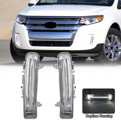 For 2009-2014 Ford Edge LED Lamp Day Running Light DRL White Front ...