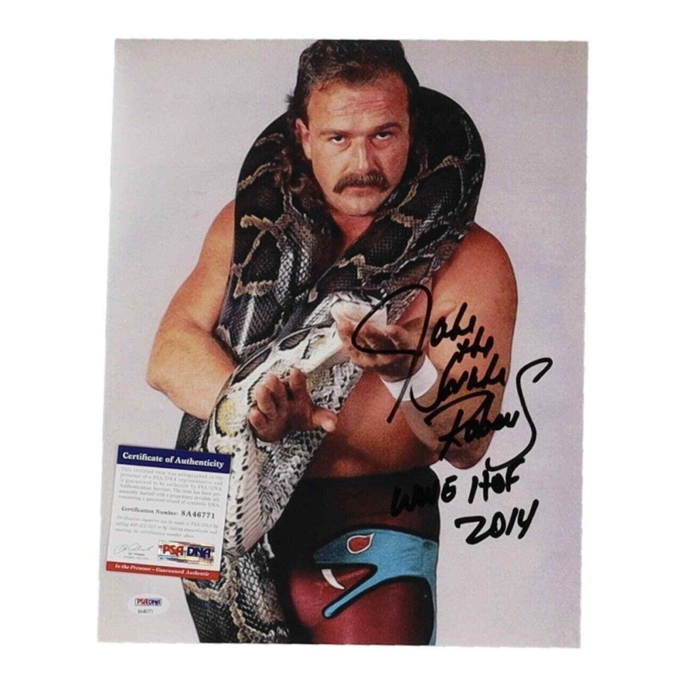 Jake the Snake Roberts Signed Autographed 11 X 14 Photo PSA Auth WWF ...