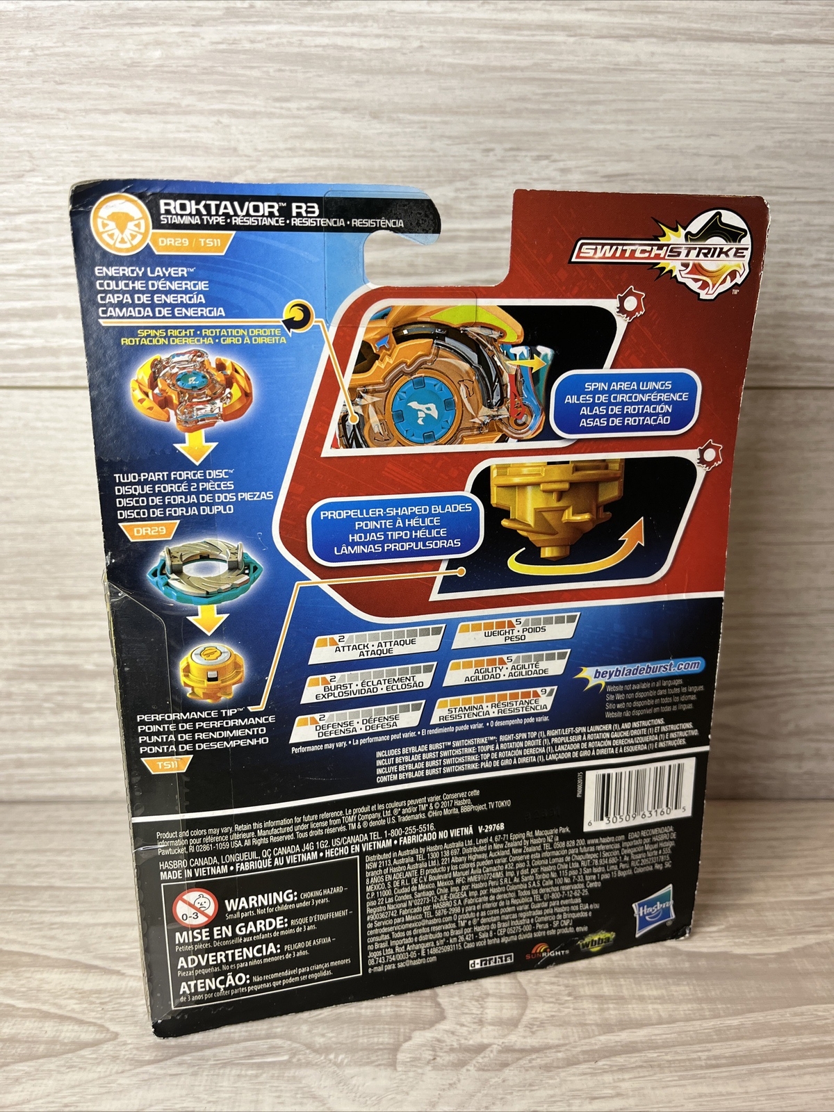 Beyblade Burst Evolution SwitchStrike Starter Pack Roktavor R3 G16