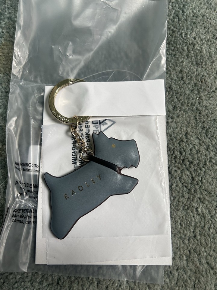 Radley London Jump Leather Charm Keyring | eBay