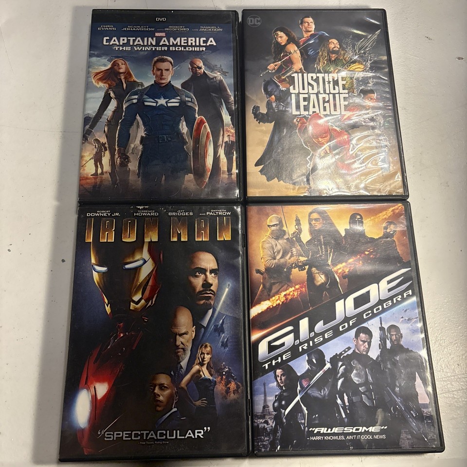 Superhero DVD Lot Marvel DC X-Men Batman Iron Man (15 Movies) Dark ...