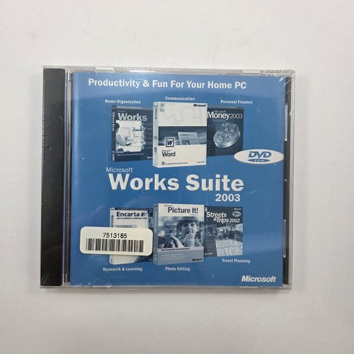 Microsoft Works Suite 2003 With Product Key, Brand New Sealed | eBay
