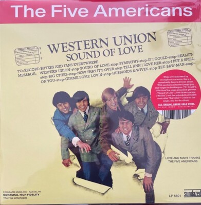 FIVE AMERICANS - Western Union LP New SEALED Sundazed vinyl | eBay