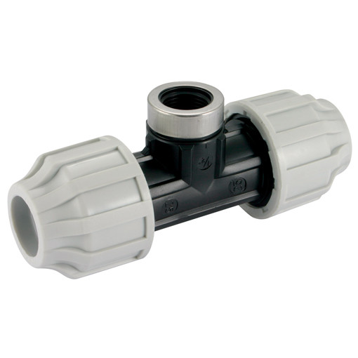 POLYETHYLENE COMPRESSION FITTINGS - 25MM OD X 1/2" BSPPFEM TEE POLYPIPE ...