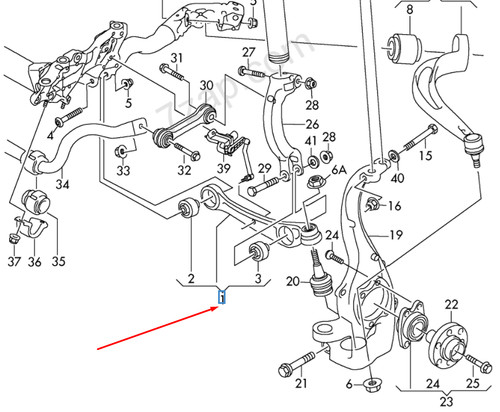 NEW AUDI A6 C7 FRONT LEFT CONTROL ARM LOWER 8K0407151D 09-11 ORIGINAL ...