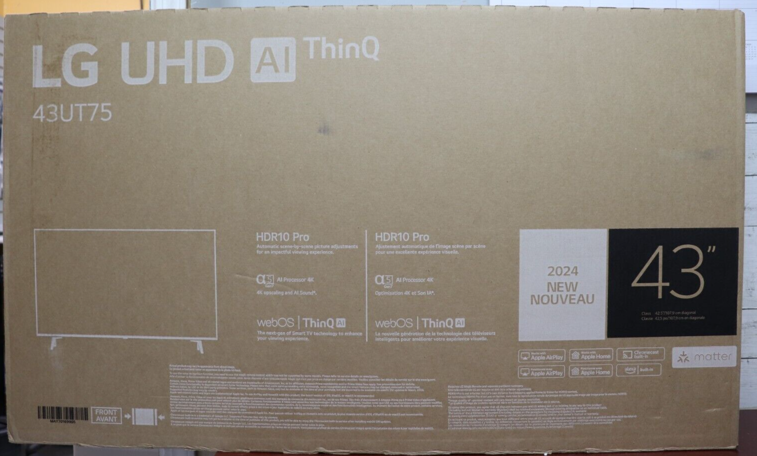 LG 43UT7590PUA 43" Smart LED-LCD TV - 4K UHDTV LED Backlight 3840 x ...