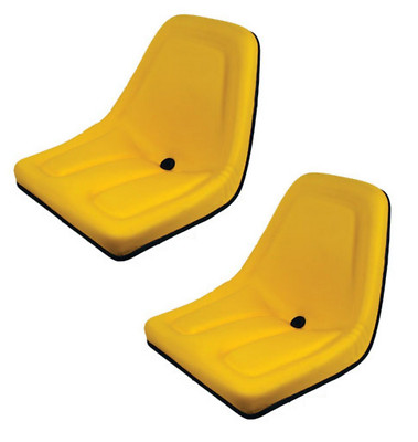 New Yellow Set of 2 Seats for John Deere Gator TM333YL Bobcat Skid ...