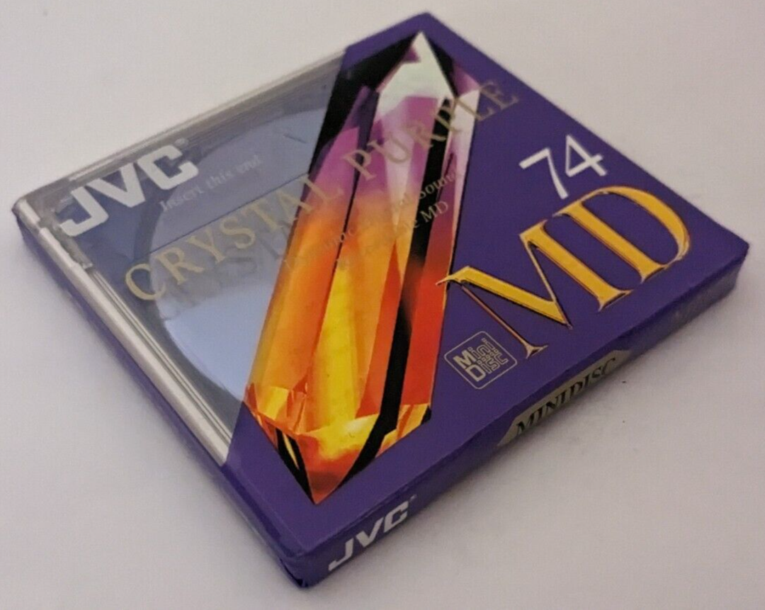 JVC Minidisc MD-74DPL Crystal Purple 74 MIN Recordable Music Audio ...