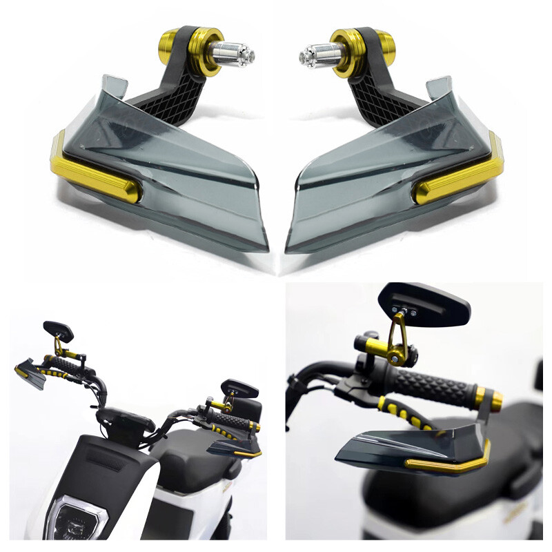 GOLD Motorcycle Handguard High Strength Impact Resistant Handlebar Wind ...