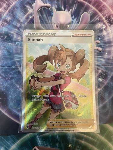 Carte Pokemon SANNAH 263/264 Full Art FA Epée et Bouclier 8 EB08 FR ...