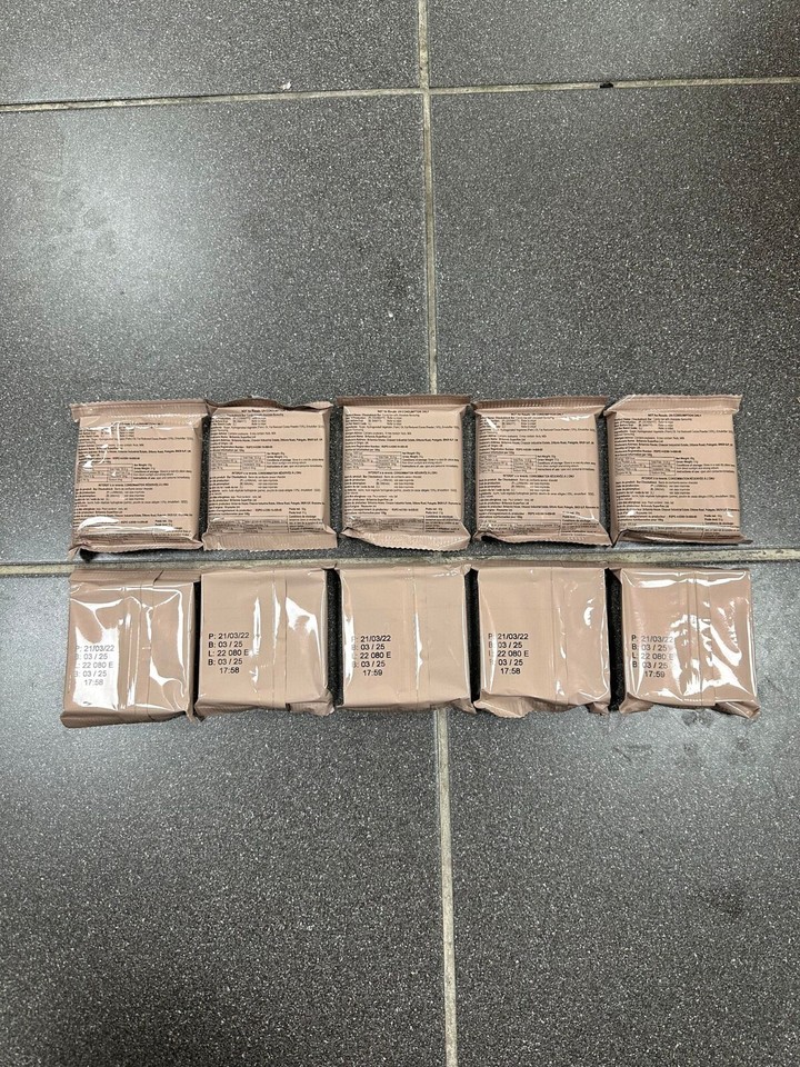 British Army MOD Ration Pack Meals Camping MRE Food Survival Scouts ...