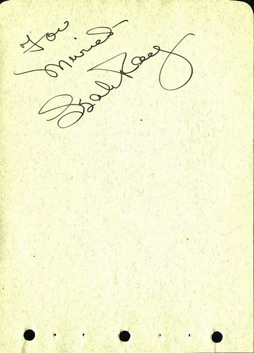 Vintage LEAH RAY Autograph | eBay