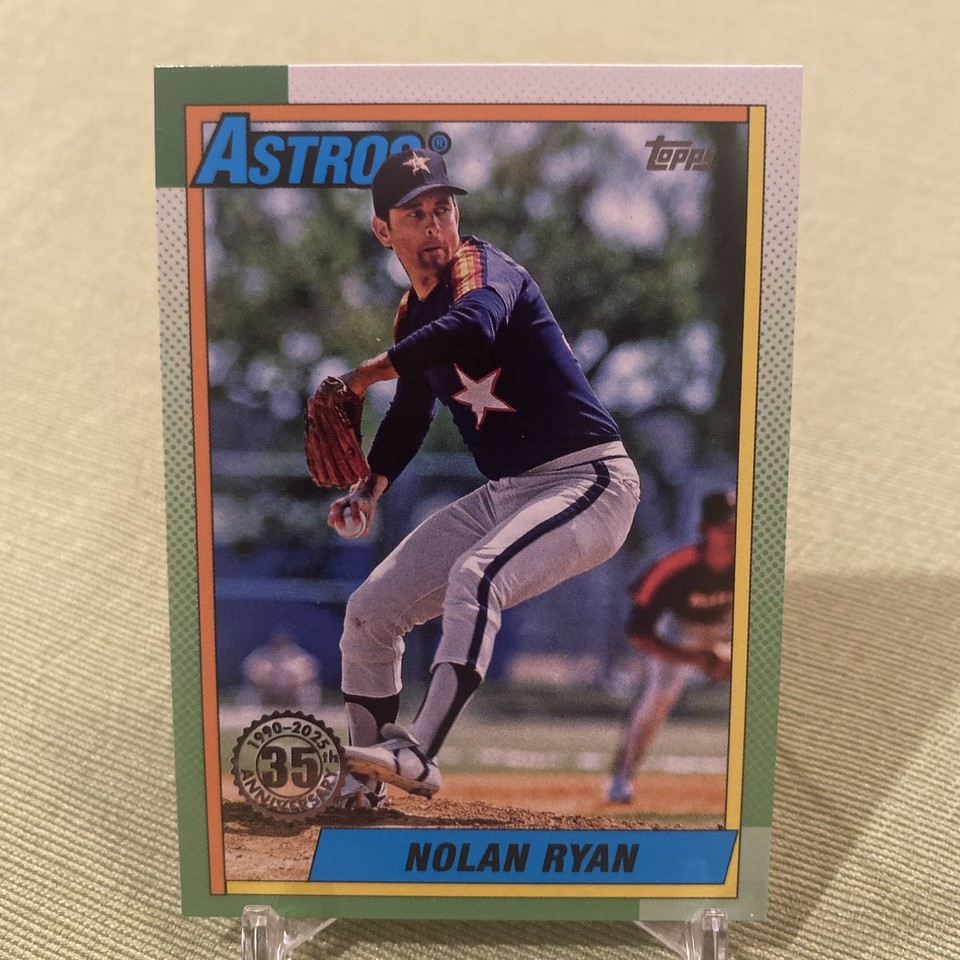 2025 Topps Series 1 Nolan Ryan 35th Anniversary Card #T90-80 HOF Insert ...