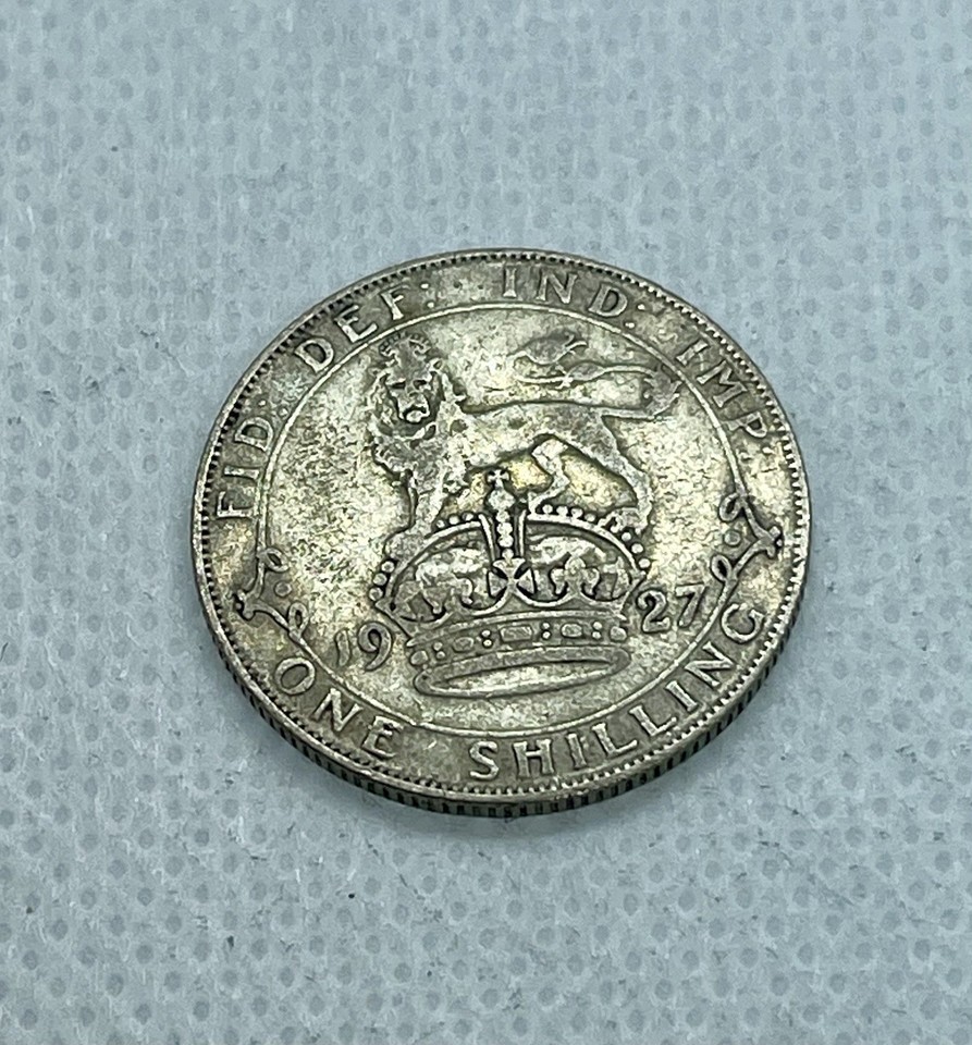 1927 One Shilling – George V – Scarcer Date – Silver British Coin | eBay UK