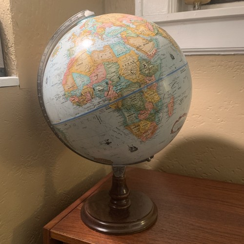 REPLOGLE 12 INCH DIAMETER GLOBE- WORLD CLASSIC SERIES WITH WOODEN BASE | eBay
