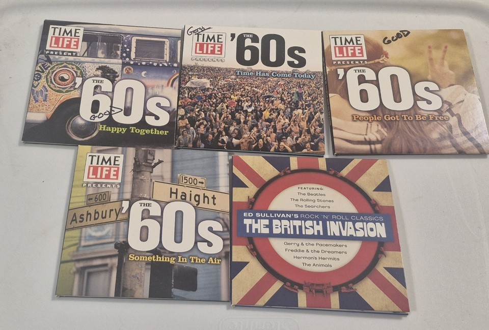 NEW Time Life Presents The '60s CD Box Set History of Rock DVD British ...