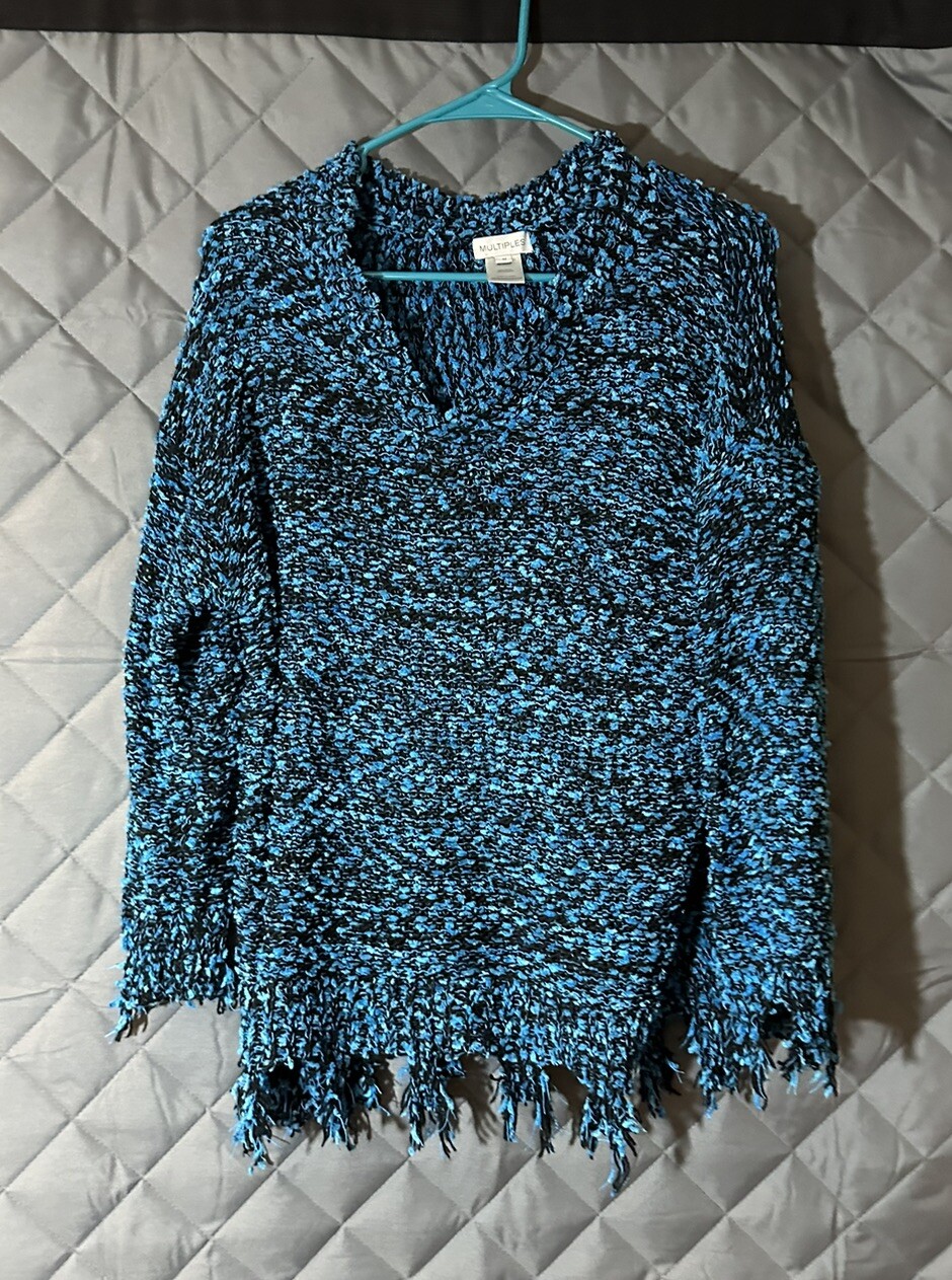 Multiples Sweater For Women Medium fringe pullover top Long Sleeve | eBay