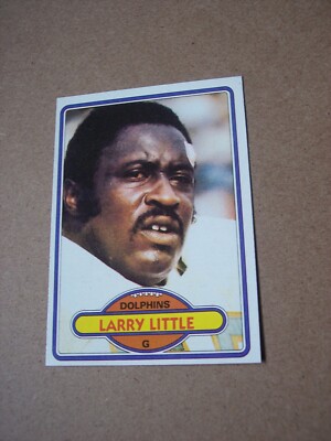 1980 Topps football Larry Little card #406 EX+ | eBay