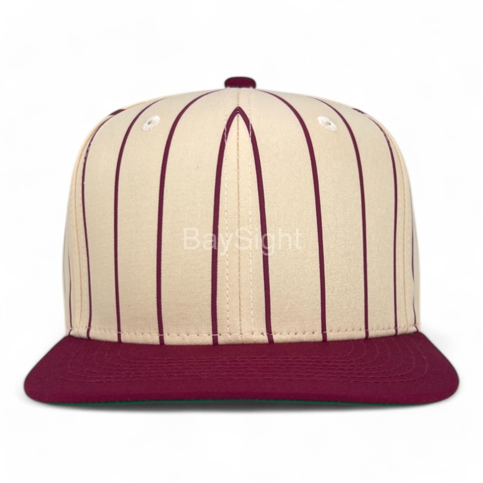 Mens Snapback Hat Adjustable Pro Sport Striped Baseball Ball Cap with ...