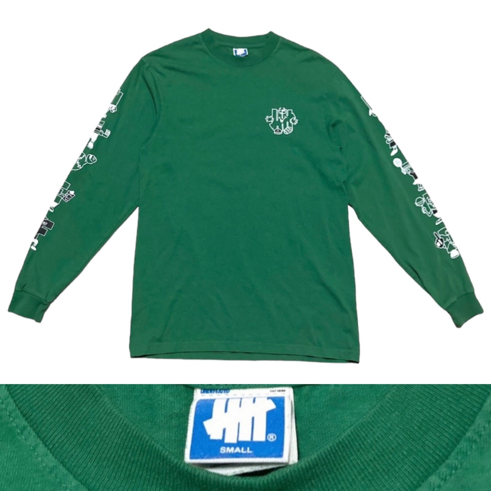 Undefeated Mascot long sleeve shirt Men’s size Small in Green | eBay