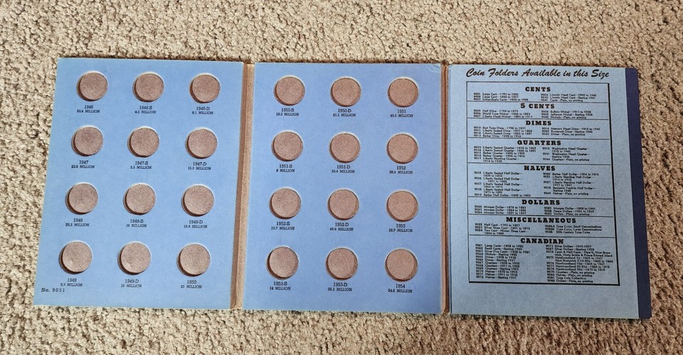 Whitman Coin Folder Book Washington Quarters Collection Number Two 1946 ...