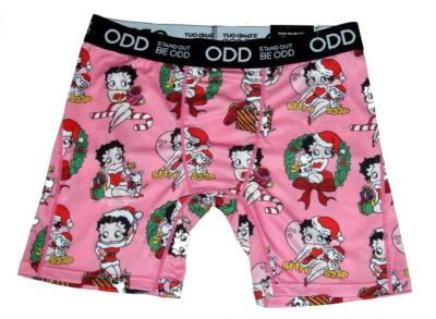 ODD BETTY BOOP Christmas Santa Presents Wreaths Pink Boxers Briefs NWT ...