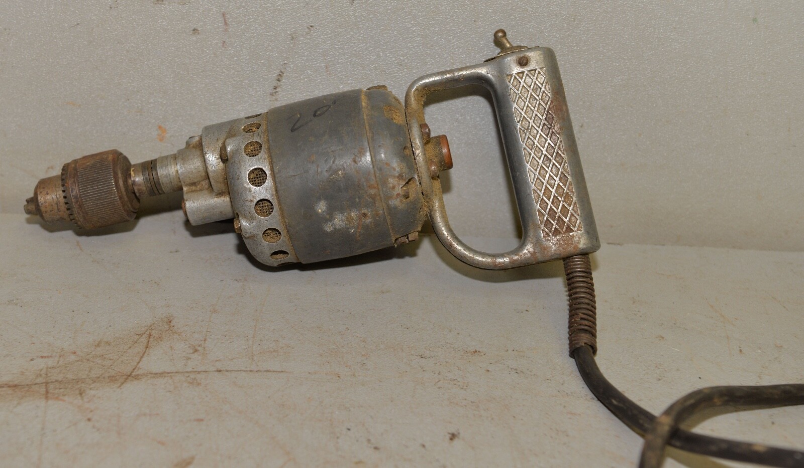 Antique 1920's electric drill metal case collectible vintage metal ...