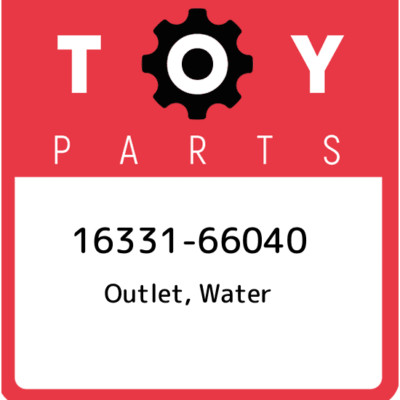 16331-66040 Toyota Outlet, water 1633166040, New Genuine OEM Part | eBay