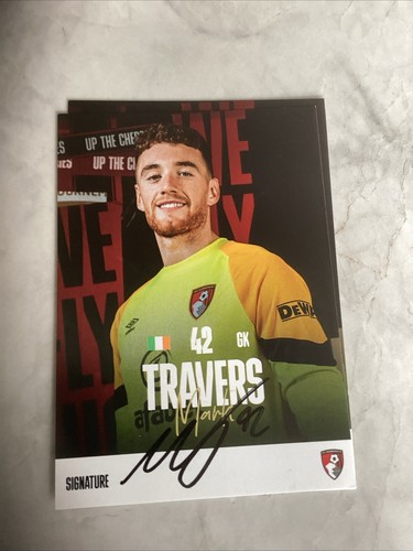Mark Travers Hand Signed 23/24 Afc Bournemouth Club Card | eBay UK