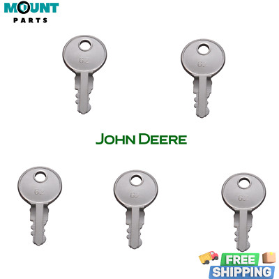 5 John Deere Padlock Stamped A470 Replaces JD T108235 Equipment Key | eBay