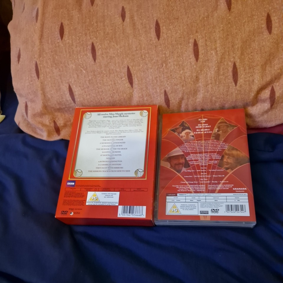 Miss Marple Collection (Box Set) (DVD, 2012) 12 DVDs & Complete Map ...