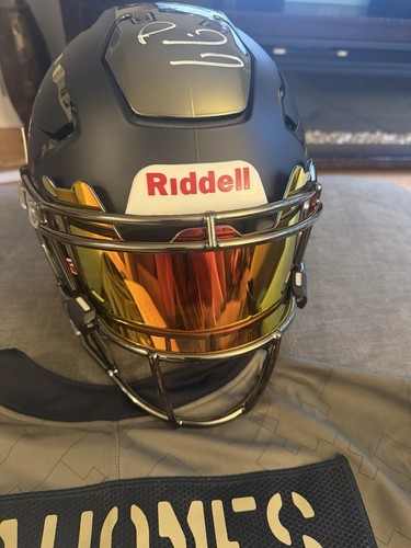 Patrick Mahomes Custom Paint/Chrome SpeedFlex Helmet | eBay