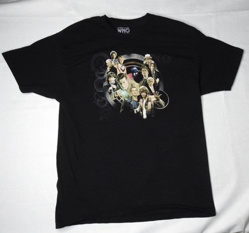 Doctor Who T-Shirt XL Ripple Junction 2012 BBC Black Graphic Tee All ...