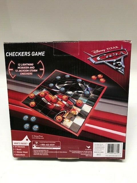 Disney Pixar Cars 3 Checkers Game Lightning Mcqueen vs Jackson Storm ...