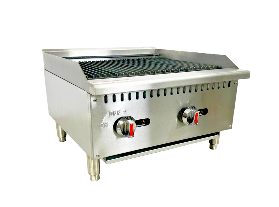 NSF 24" Commercial Natural Gas Charbroiler Grill Radiant Broiler ...