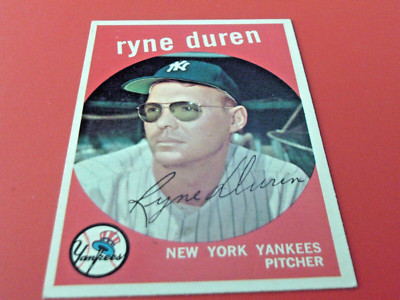 1959 TOPPS RYNE DUREN # 485 YANKEES NM / MINT OR BETTER !! | eBay