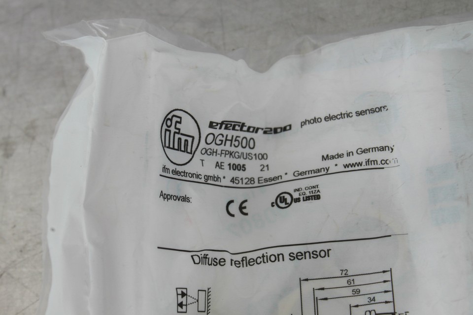 EFECTOR IFM OGH500 PHOTOELECTRIC SENSOR NEW | eBay