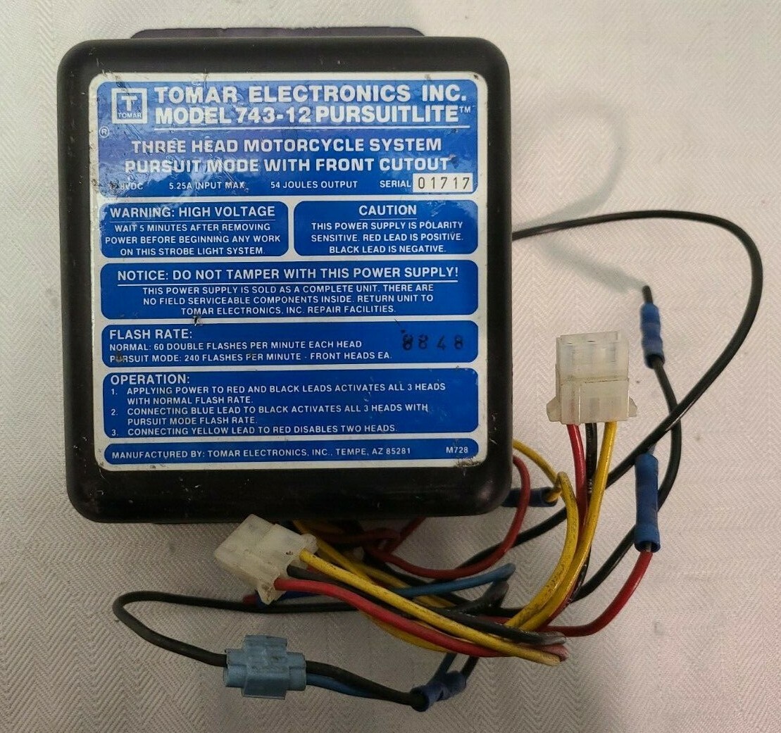 Tomar Electronics 3 Head Motorcycle Power Supply System Pursuitlite ...