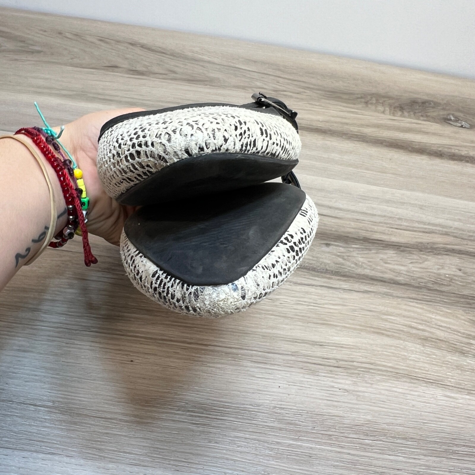 Vionic Esme Womens Size 7 Snake Print Slip On Flat Mules Strap Buckle ...