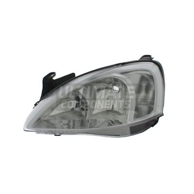 Vauxhall Corsa Headlight Mk2 Hatchback 2000-2003 Headlamp Passenger ...