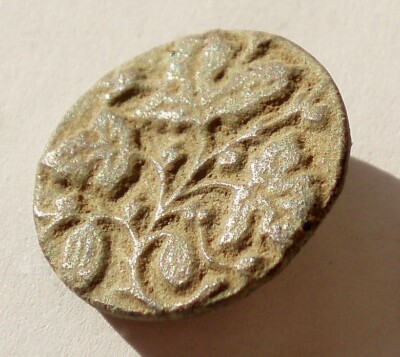 COLONIAL ERA ANTIQUE PRIMITIVE BUTTON SEWING FLOWERS ARTIFACT RELIC ...