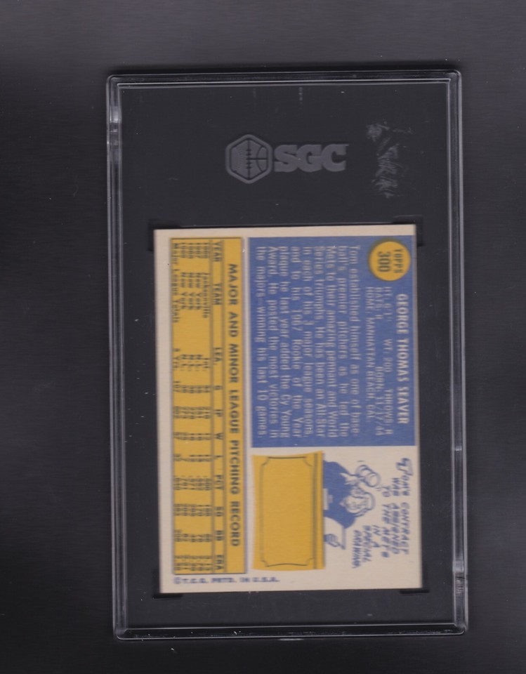 Tom Seaver 1970 Topps Card #300 (SGC NM 7) HOF METS~REDS~SHARP CARD | eBay