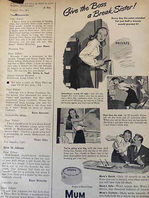 Mum Deodorant, Vintage Print Ad | eBay