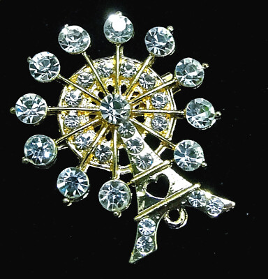 FERRIS WHEEL Rhinestone CIRCUS Amusement THEME Park Eiffel Tower ...