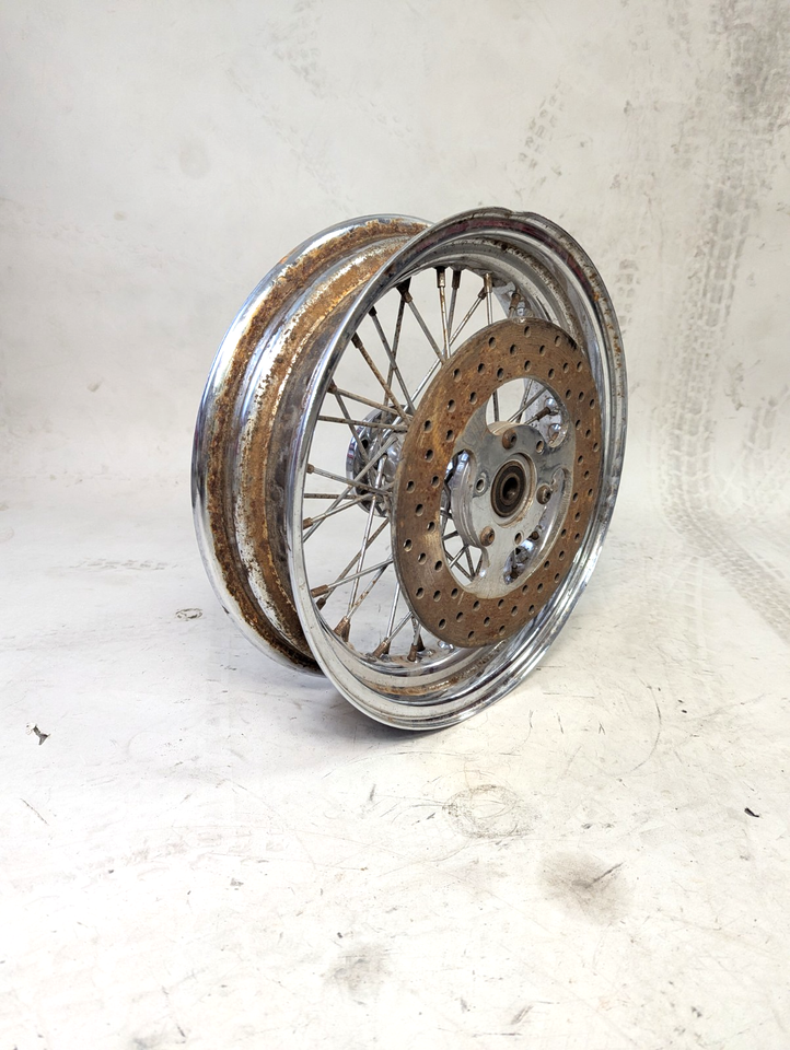 Hallcraft Chrome Rear Disc Wheel 16x4.00 Harley Chopper Shovelhead ...