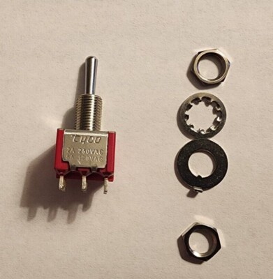 SWITCH TOGGLE, TYCO, A211SYXQ04, SP3T, 5A/120VAC 2A/250VAC, PANEL MOUNT ...