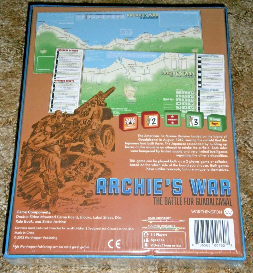 Archie's War: The Battle for Guadalcanal by Worthington Games **NEW in ...