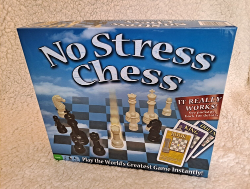 No Stress Chess Board Game Learn Chess Easy For Kids & Adults Complete ...