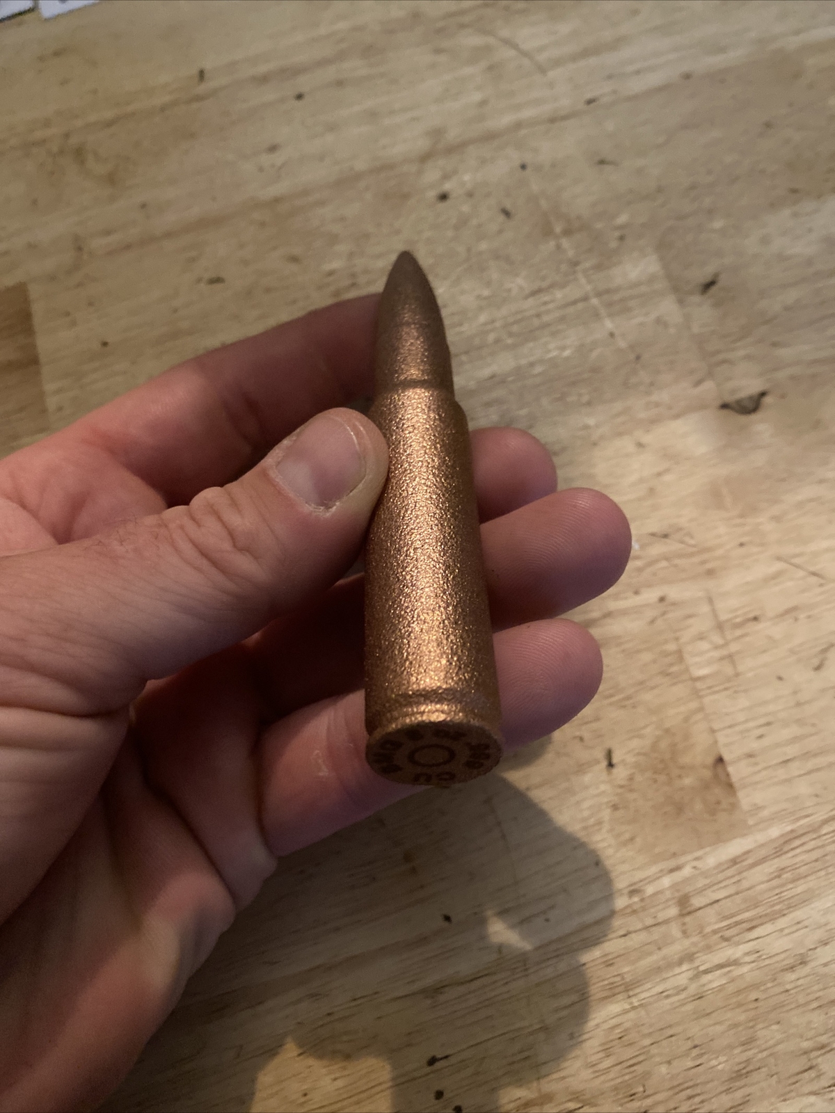 Copper Bullet .50 BMG M2 Barrett INERT .999 Gunsmith Bullion 1/2 LB ...